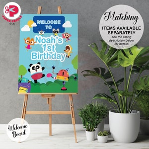 Blue Lingo Kids Birthday Backdrop, Lingo Kid Backdrop, Birthday ...