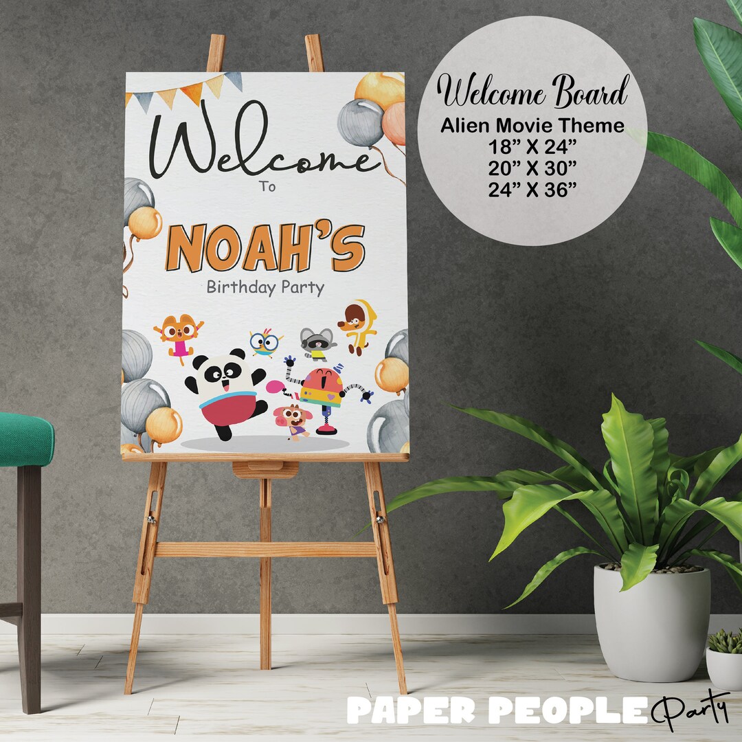 Modern Lingo Kids TV Birthday Welcome Board, Lingo Kids TV Welcome Sign ...