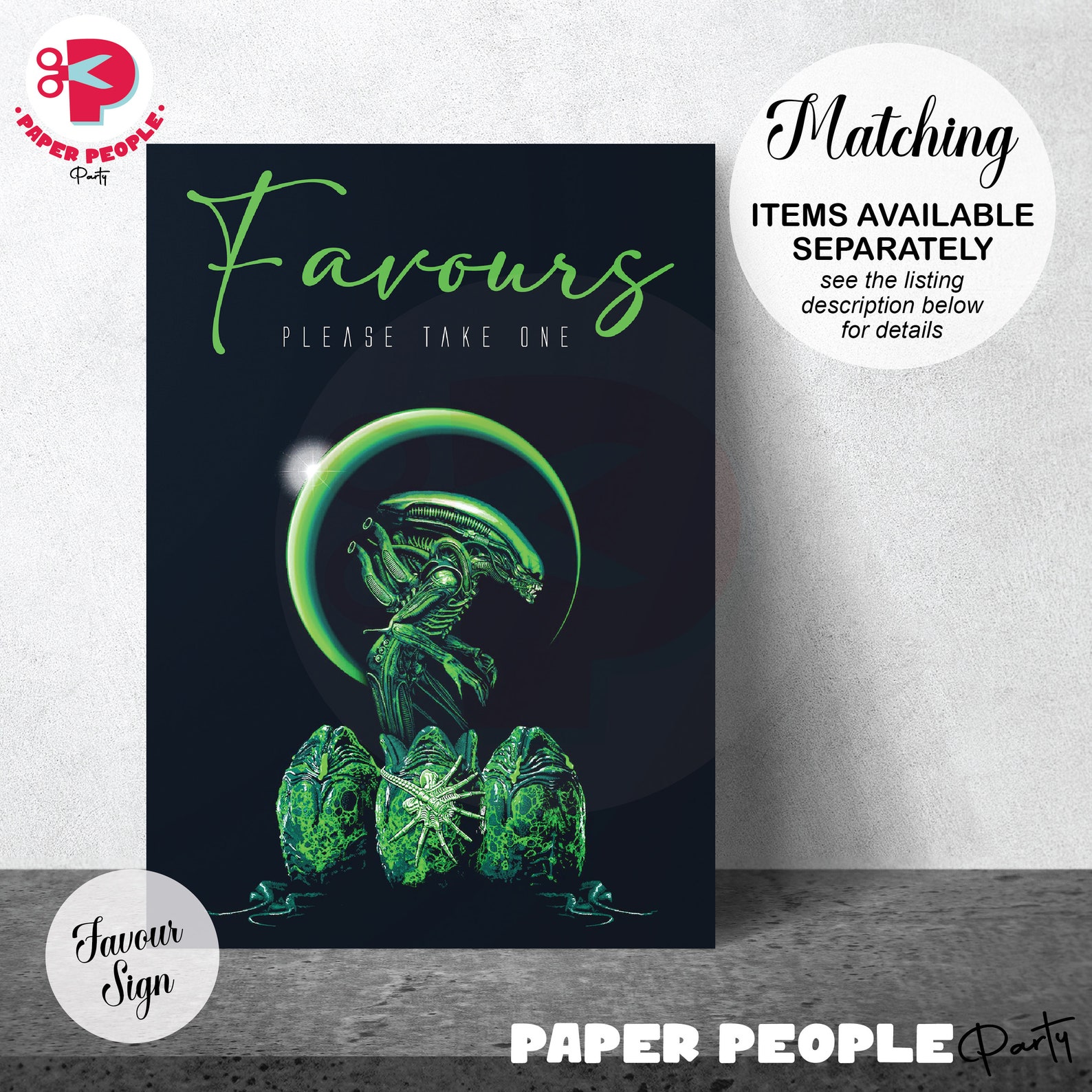 Alien Movie Birthday Welcome Board, Aliens Xenomorph Welcome Sign ...