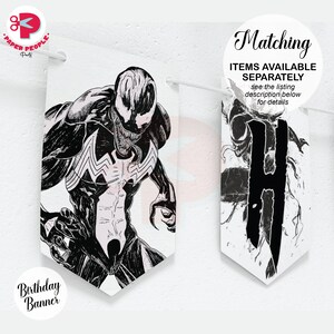 Venom Cake Topper, Super Hero Cake Topper, Custom Cake Topper ...