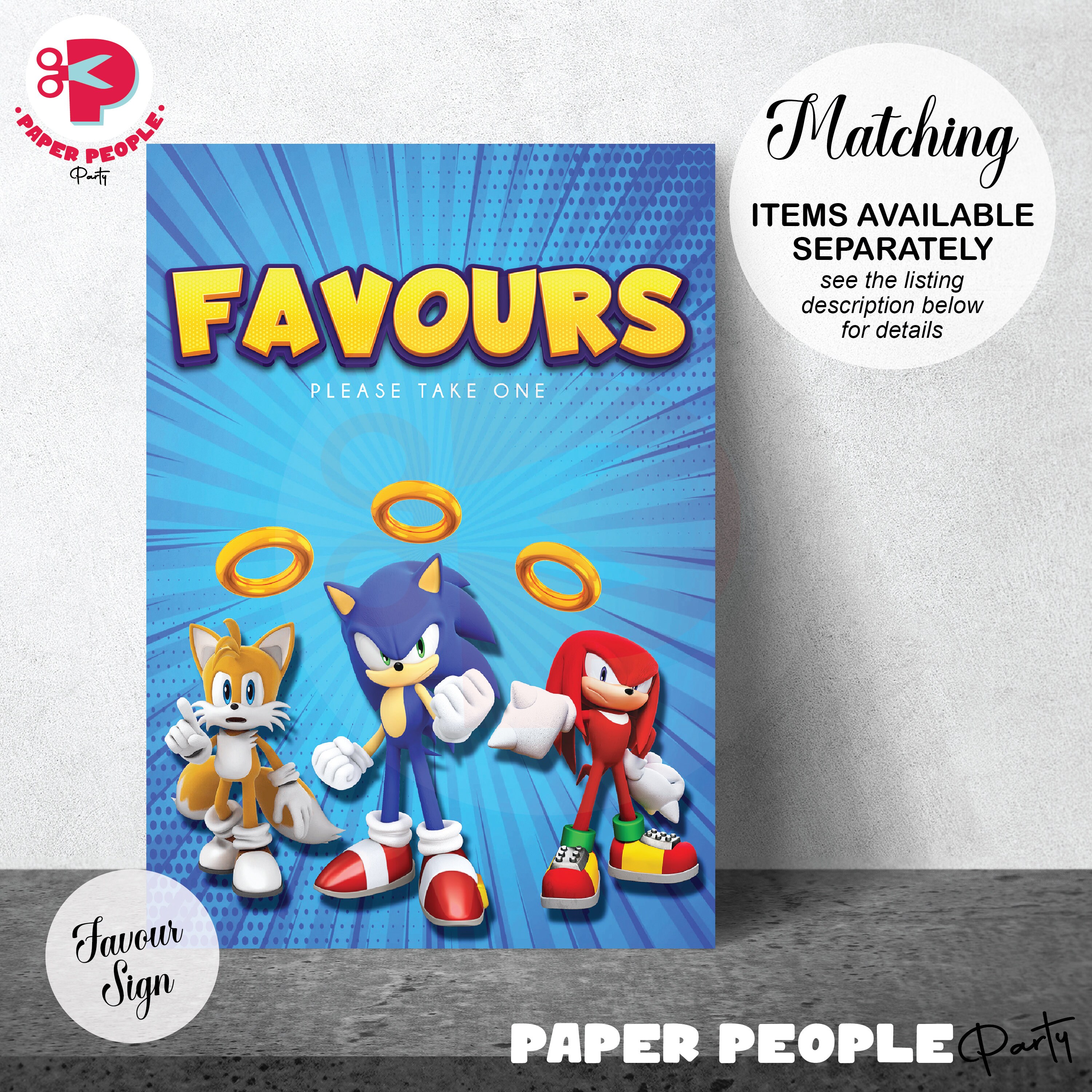 Sonic Birthday Welcome Board Sonic Party Welcome Sign - Etsy