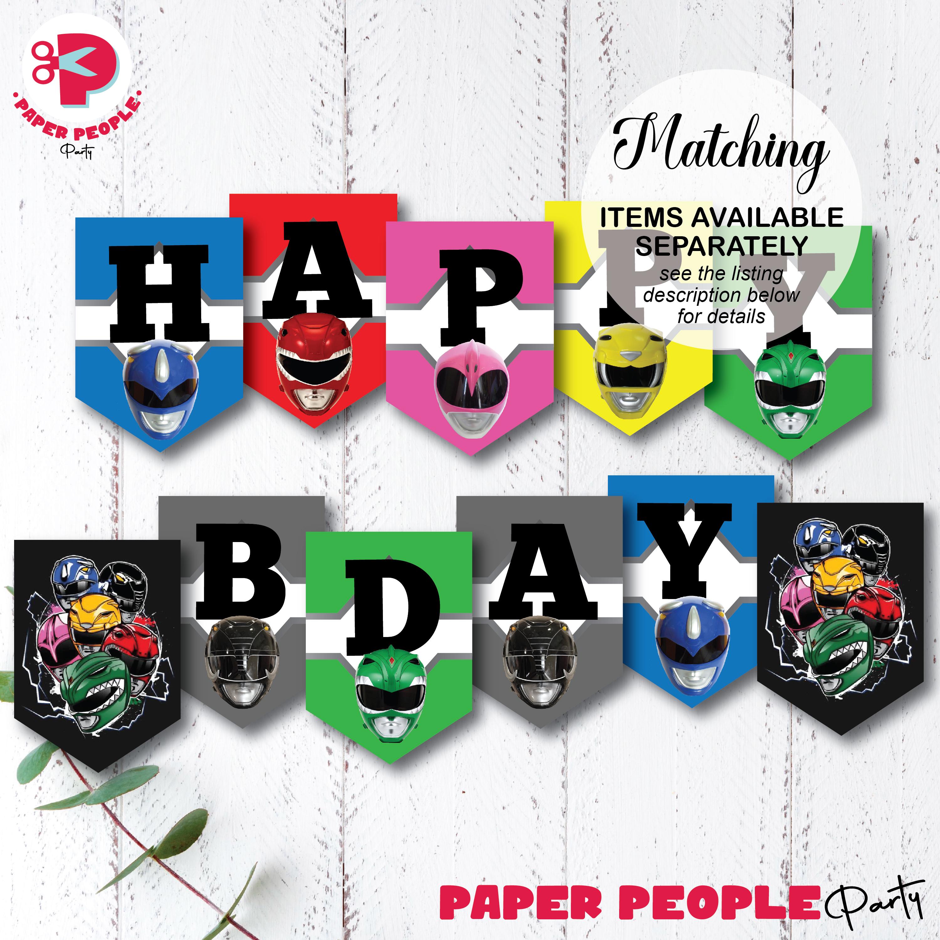 Power Ranger Birthday Welcome Board, Power Ranger Welcome Sign, Party ...