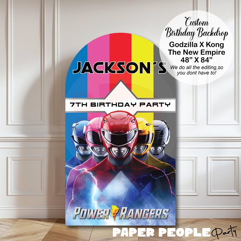 Power Rangers Banner - Etsy