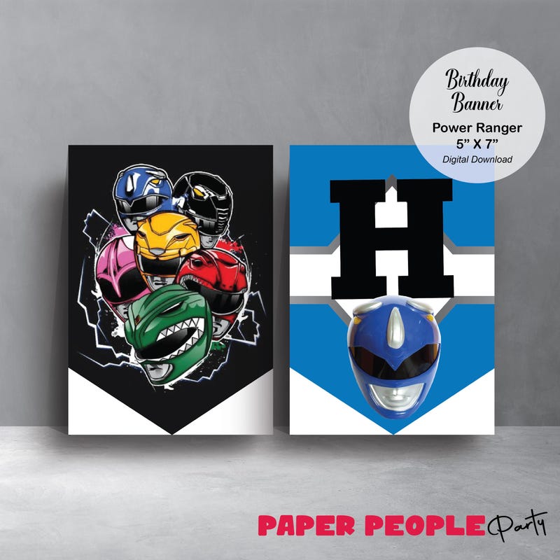 Power Rangers Banner - Etsy