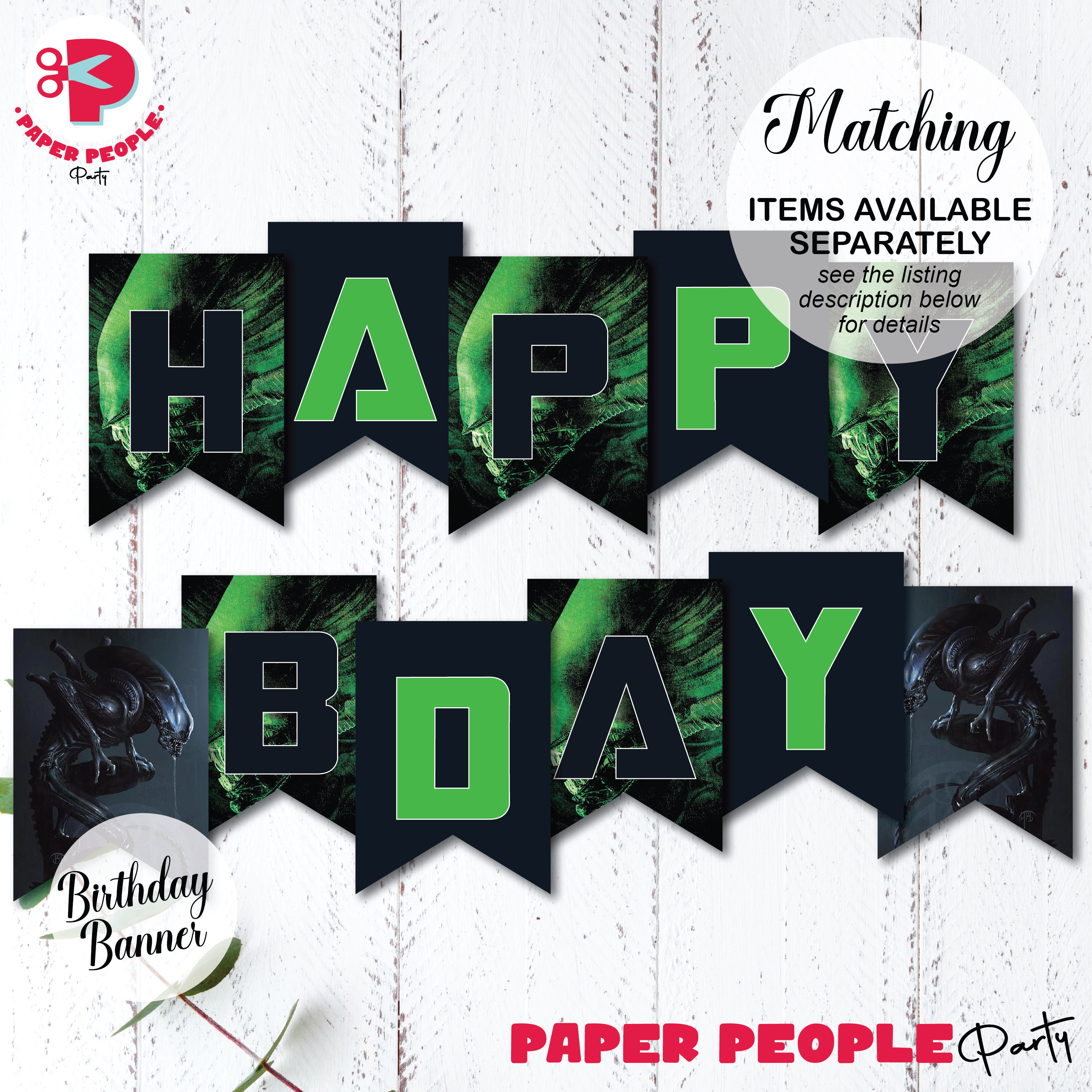 Alien Movie Birthday Welcome Board, Aliens Xenomorph Welcome Sign ...