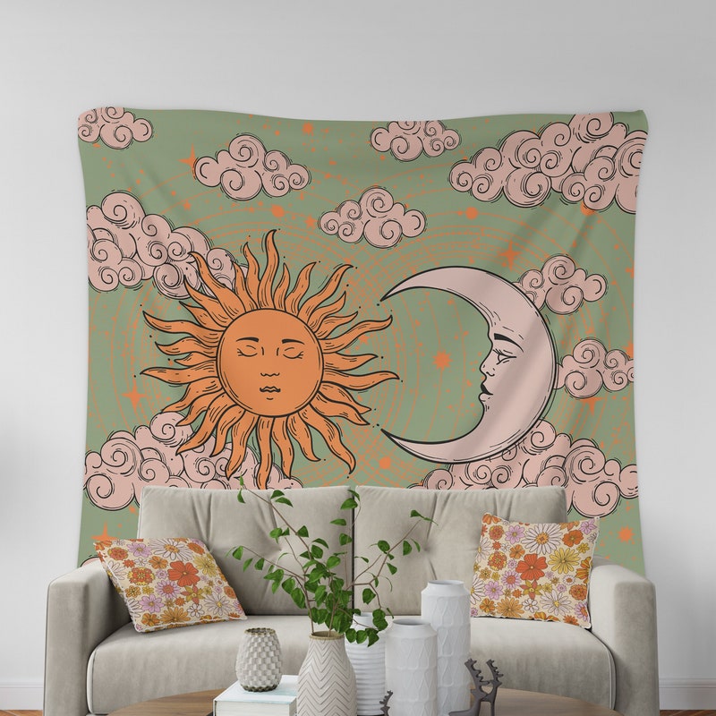 Sun and Moon Tapestry - Etsy