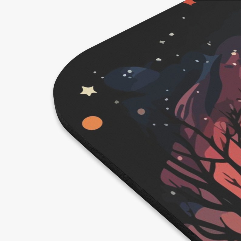 Starry Night Sky Mouse Pad Aesthetic Sunset Landscape Desk - Etsy