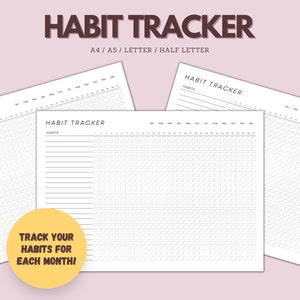 Printable Habit, Daily Habit, Printable, Digital Download, Use on Ipad ...