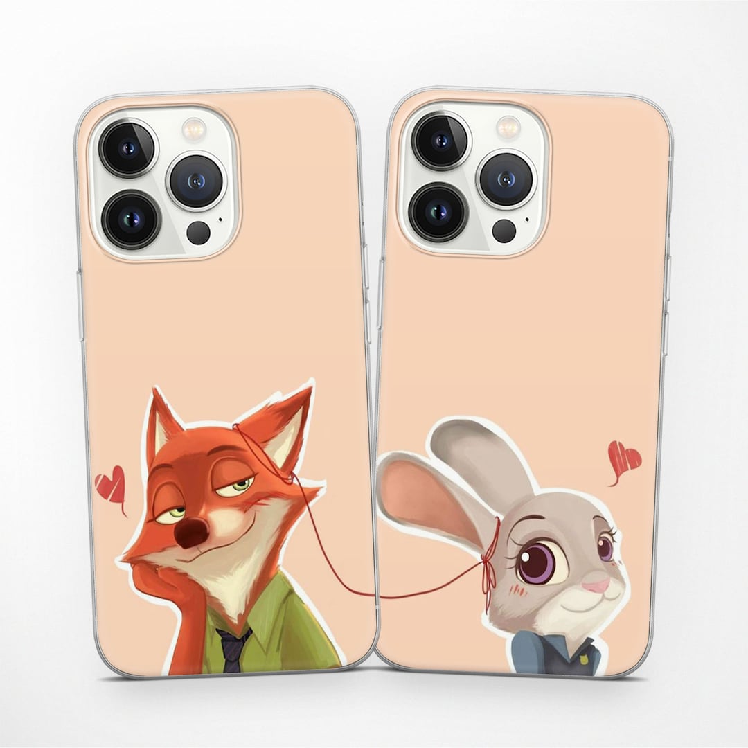 Matching Phone Case Funny Cartoon Couple Cover for iPhone 15 Pro Max 14 ...