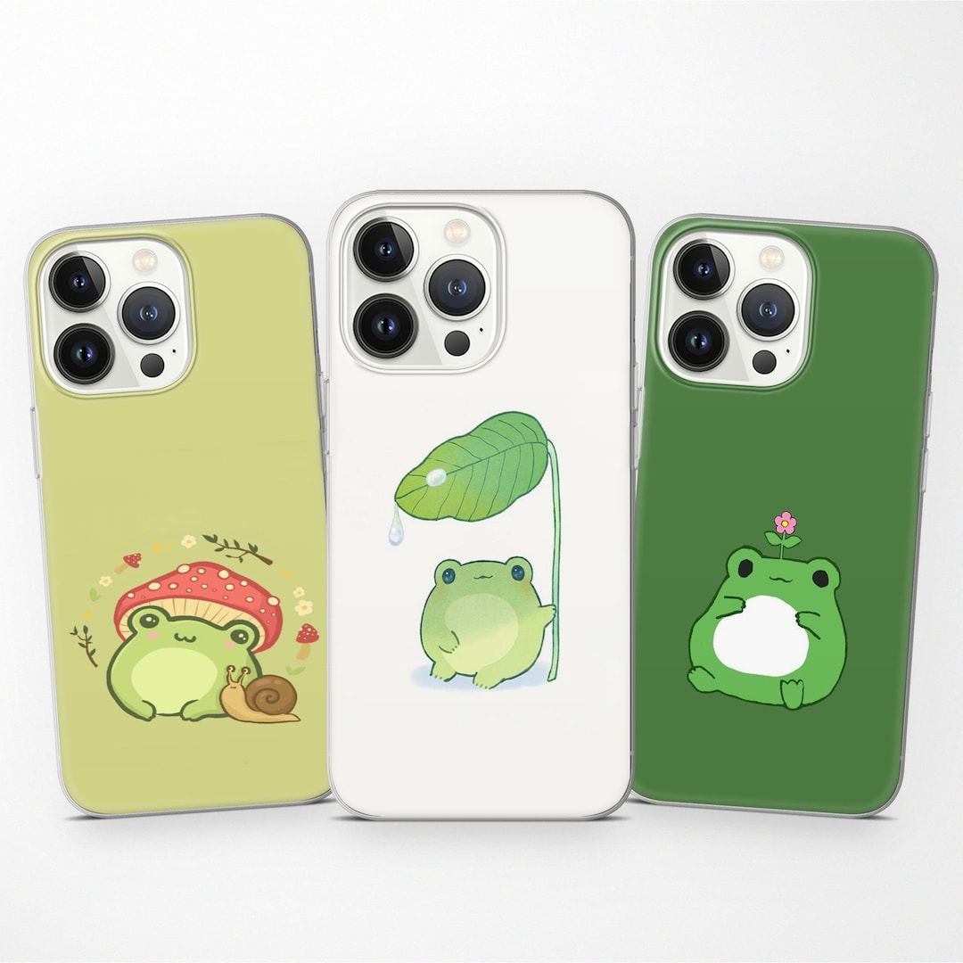Kawaii Frog Phone Case Cute Funny Frog Cover for Samsung S24 S23 S22 ...