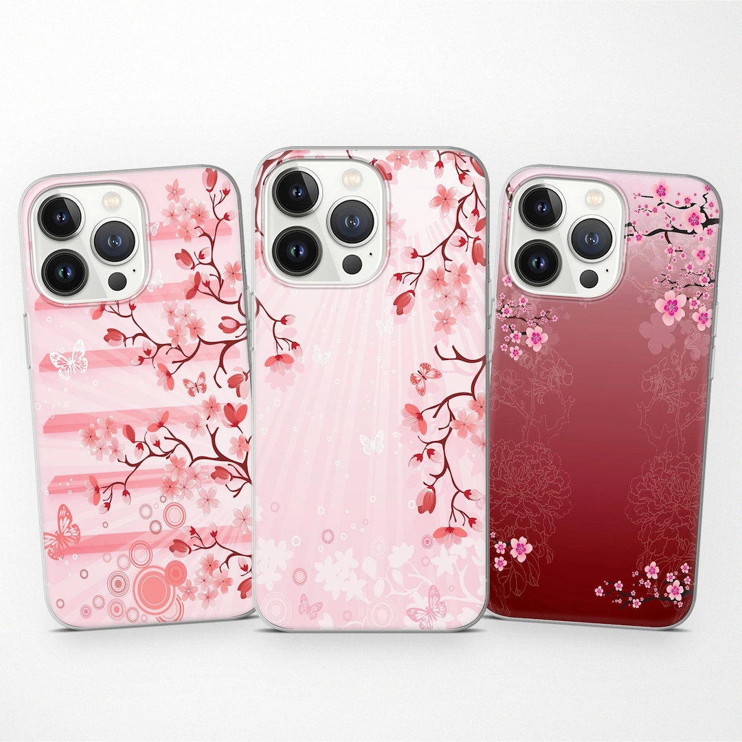 Sakura Cherry Blossom Phone Case for iPhone 15 14 Pro 13 12 11 Xr Xs ...
