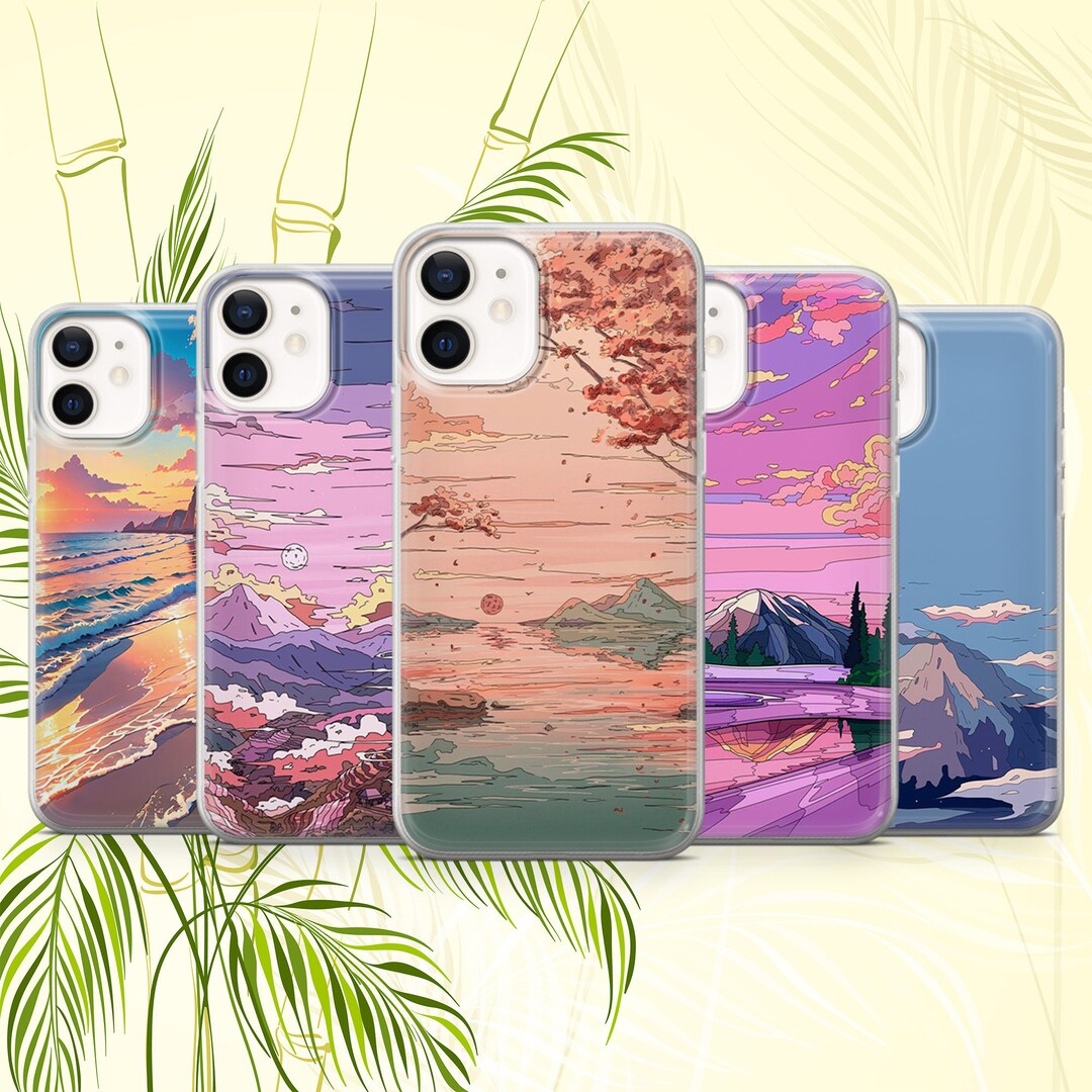 Japanese Phone Case Fuji Mount Cover for iPhone 15 Pro Max 14 - Etsy