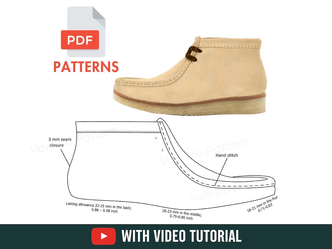 Moccasin Boots Sewing Pattern: Women's Sizes EUR 34-42 (digital PDF ...