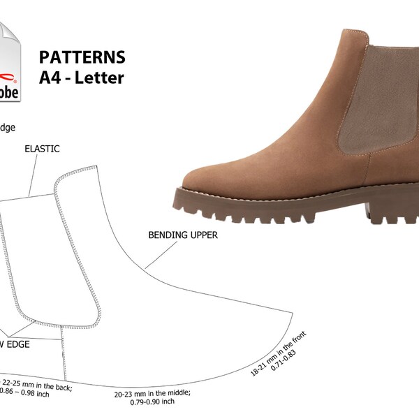 Leather Shoe Pattern - Etsy