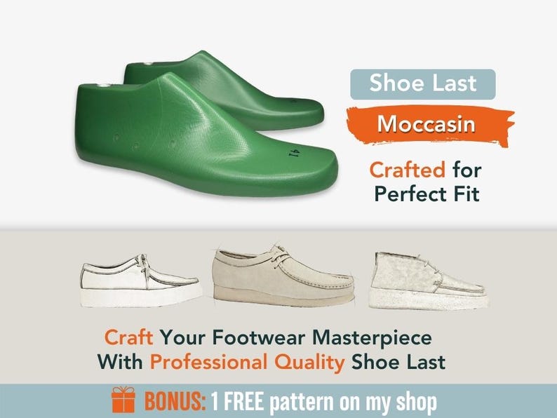 Shoe Last, Moc Men Shoe, the Production of Footwear, DIY, Handmade ...