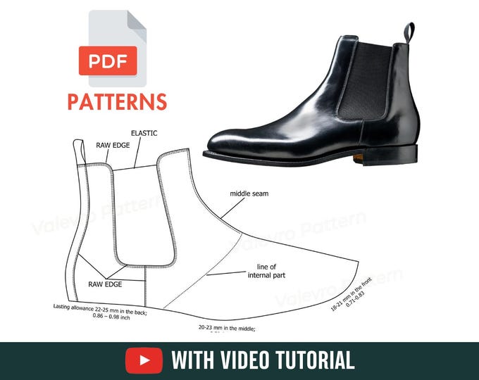 Thigh High Boots Single Seam Pattern Digital Download | DIY Fashion ...