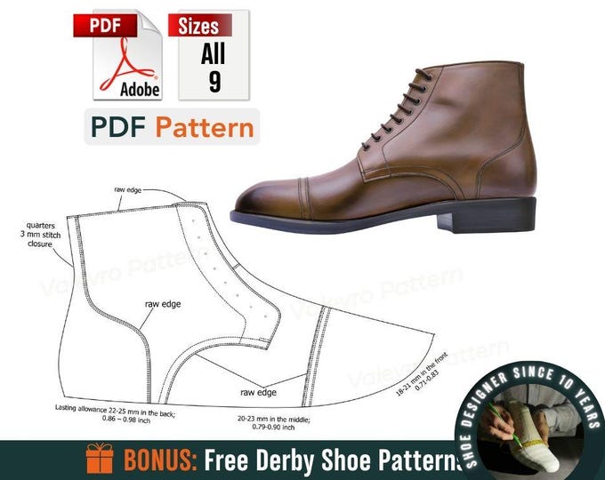 Birk Sandals Patterns - Shoes Sewing Template - Men's Sandals Pattern ...