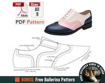 Digital Pattern Shoes PDF, Women Sandals H, Shoes All 9 Sizes - Etsy