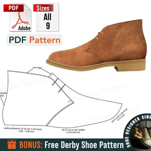 Patterns Suede Boots - Men Sewing Shoes Pattern PDF - Leather Boots ...