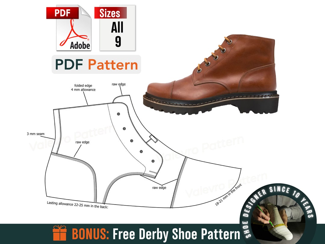 Patterns Street Boots - Sewing Pattern - Fashion Boot Sewing Patterns ...