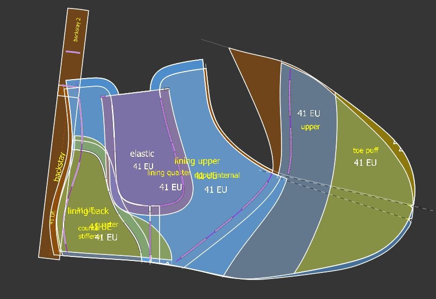 Digital Pattern Shoes PDF Chelsea Middle Stitch, Men Boot Elastic All 9 ...