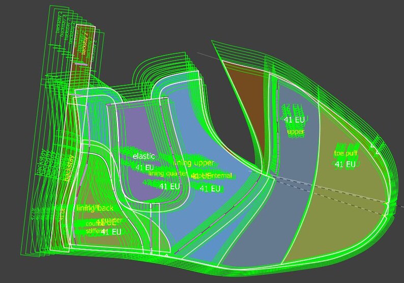 Digital Pattern Shoes PDF Chelsea Middle Stitch, Men Boot Elastic All 9 ...