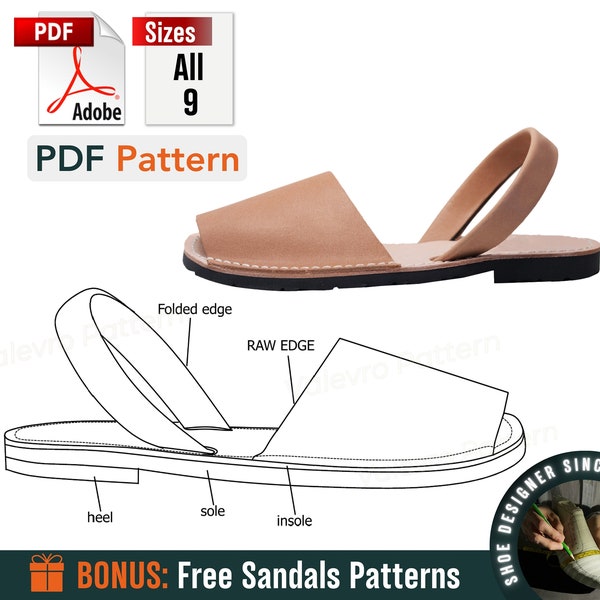 Sandals Pattern - Etsy