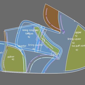 Patterns Men Boots - Mid Boots Pattern - Sewing Boots Pattern - Upper ...