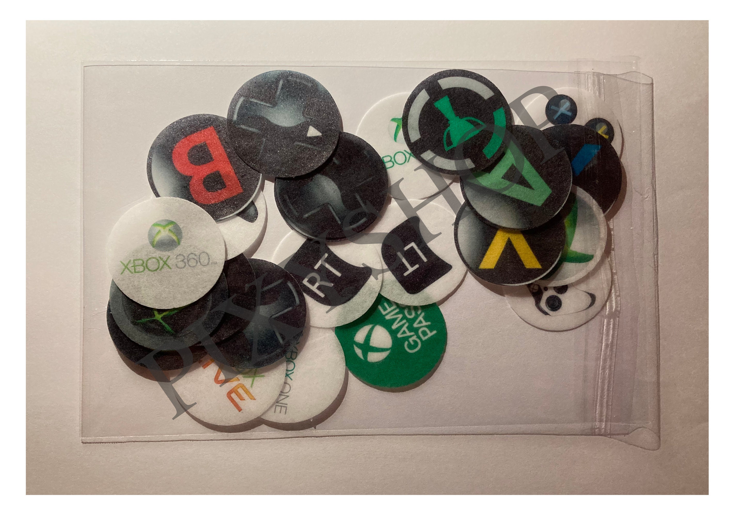 24x Gamer Gaming Xbox Cupcake Cake Toppers Decorations Edible Icing or ...
