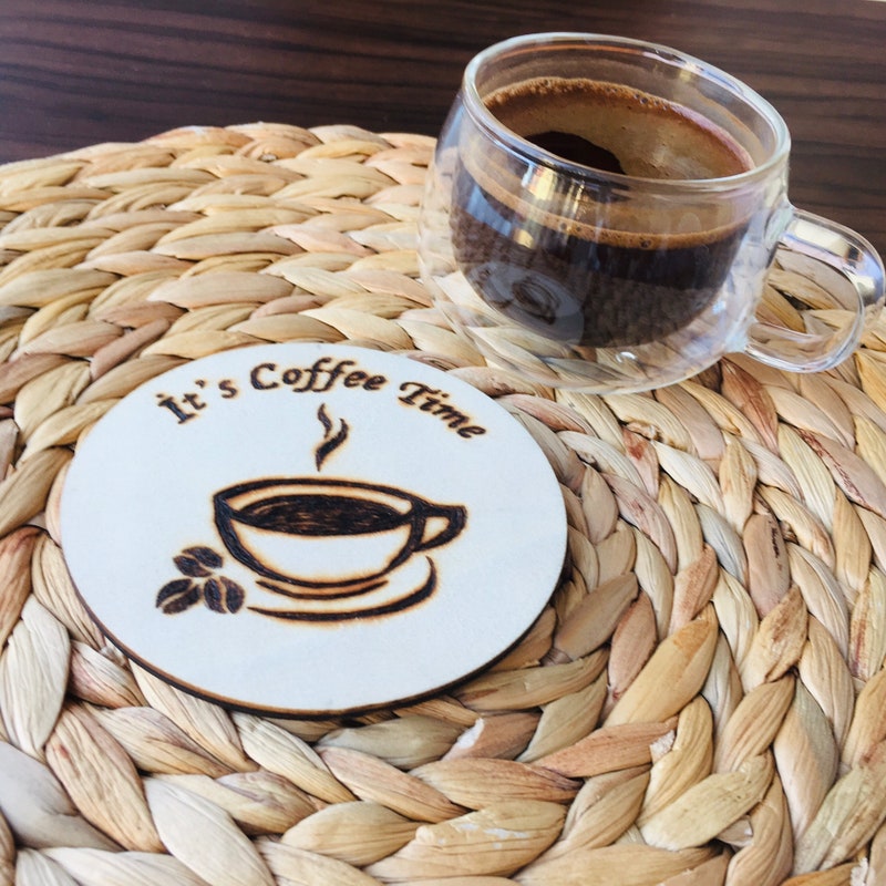 Wooden Coffee Coaster - Etsy