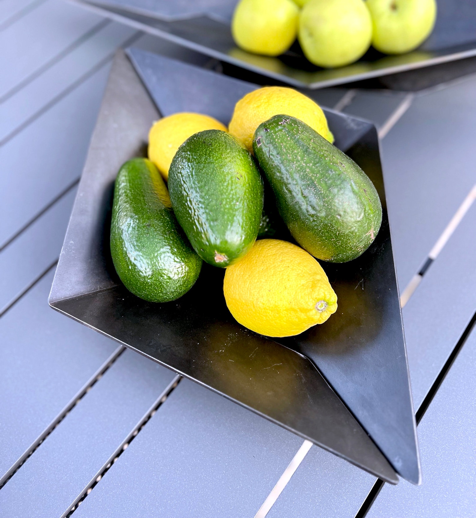 Contemporary Metal Bowl | Mid Century Centerpiece | Coffee Table Bowl ...