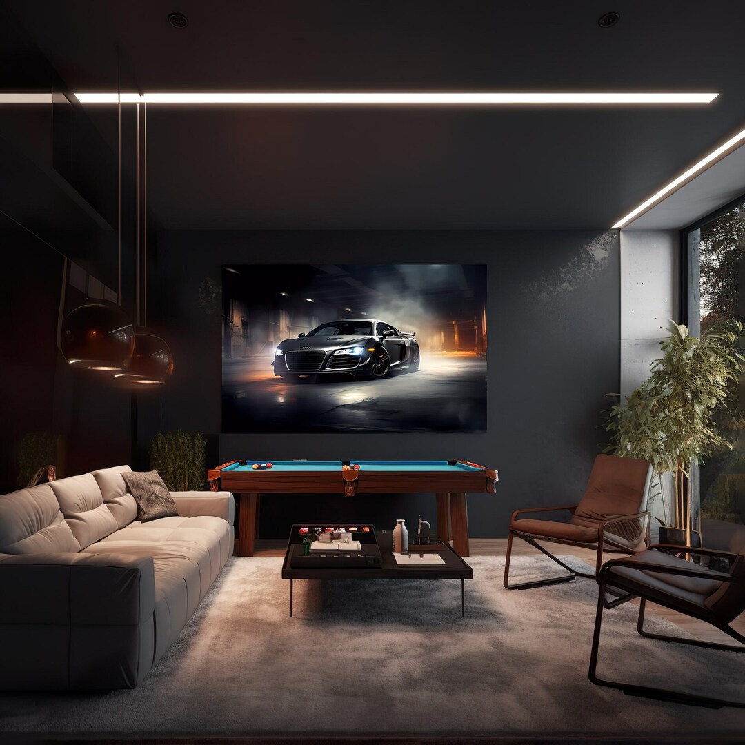 Canvas Art Audi R8 Wall Art Audi R8 Wall Print Gift for Car - Etsy