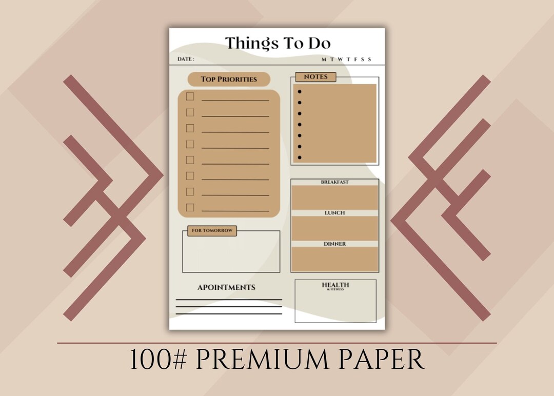 Personalized Notepads | To-do List Notepads | Detailed Notepad| Lined ...
