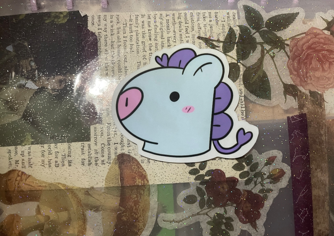Mang BT21 Sticker | Waterproof Vinyl Sticker, K-pop BTS Sticker, BTS ...