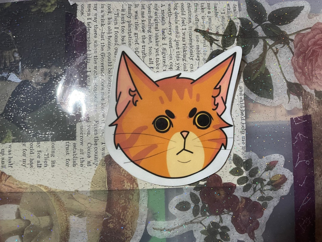 Ugly Cat Sticker | Cute Animal Sticker, Cute Cat Sticker, Cat, Kitty ...