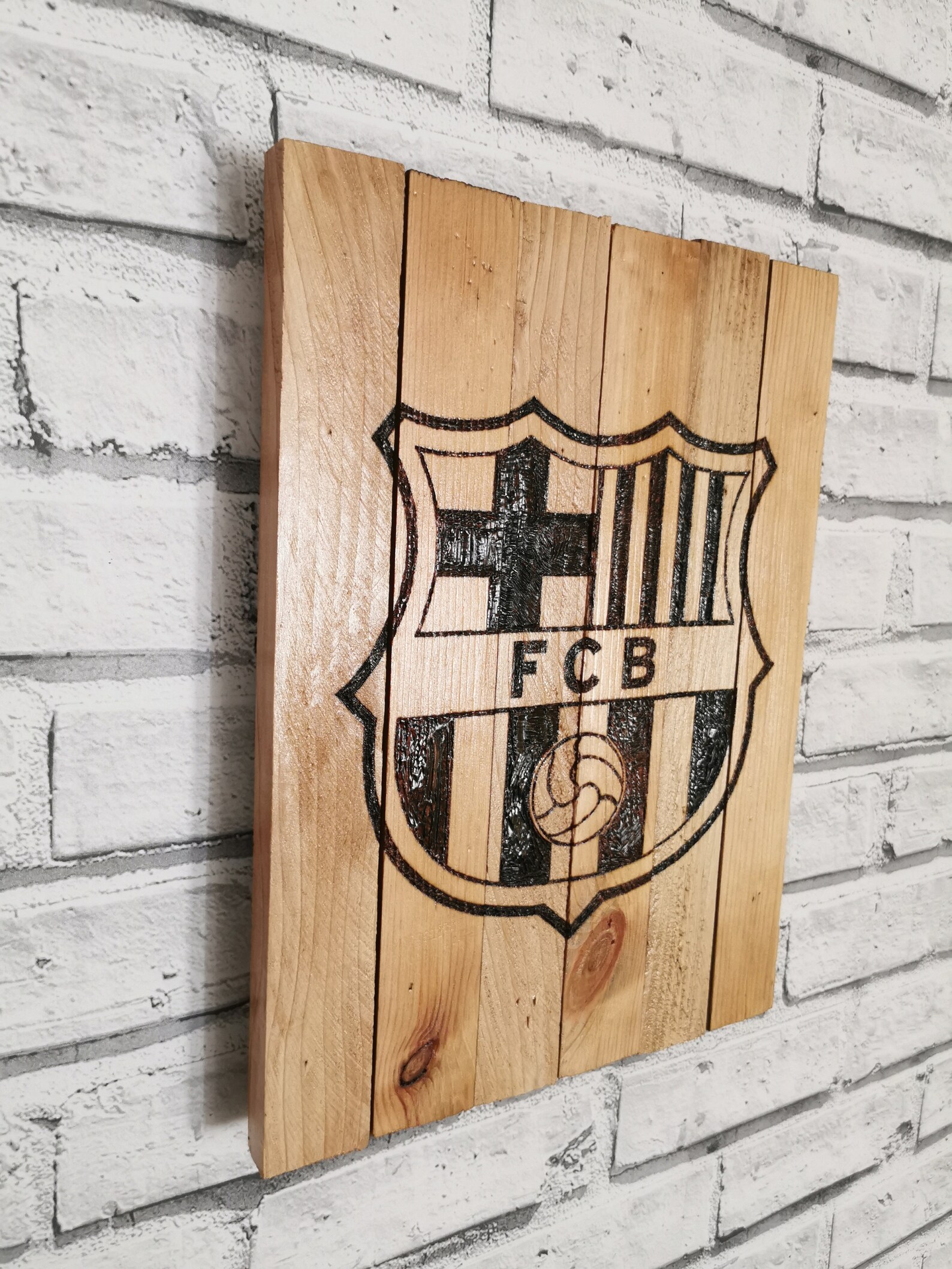 Barcelona FC, Wooden Wall Art, Football Fan Gift, Soccer Gift, Barca ...