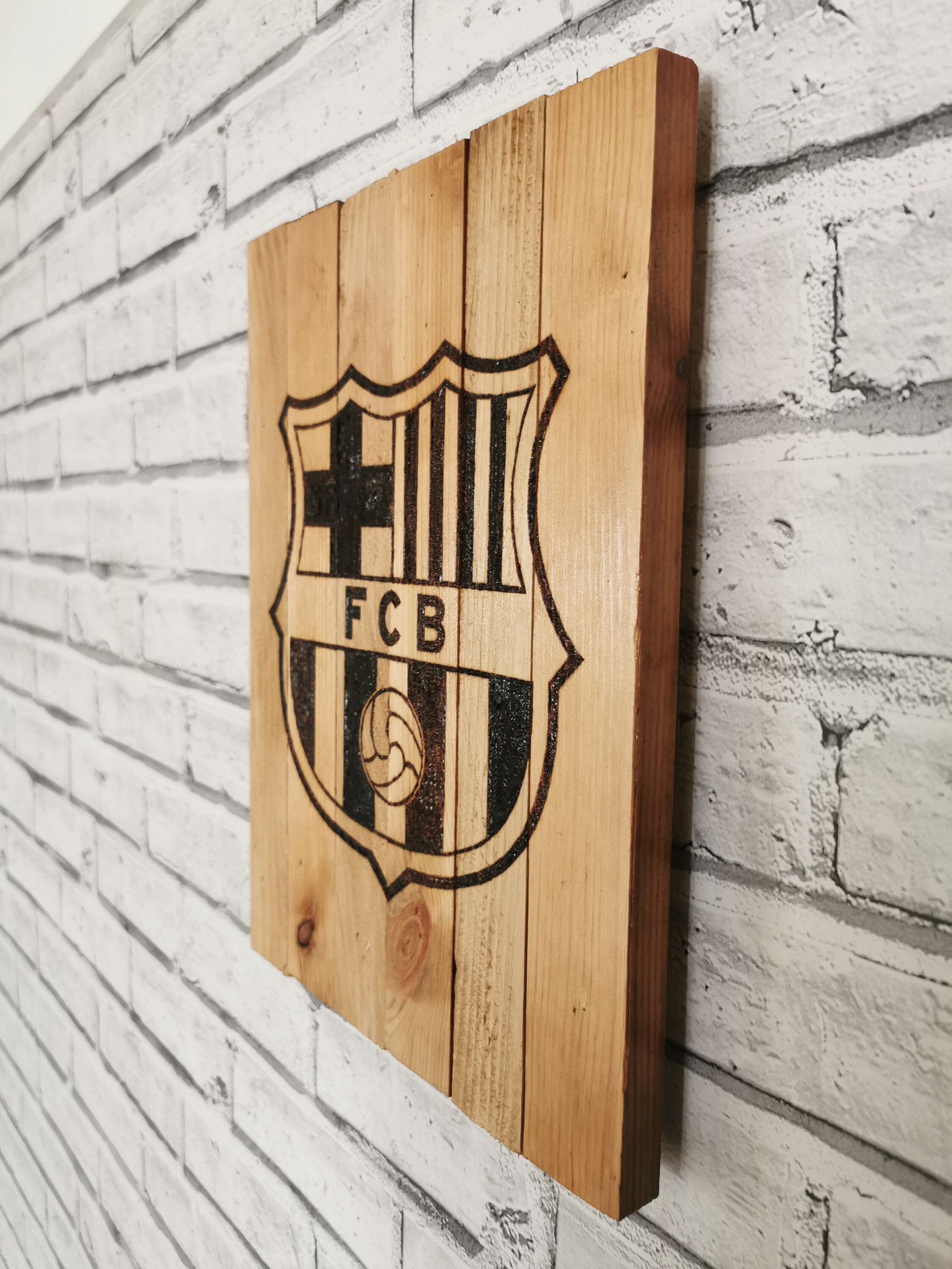 Barcelona FC, Wooden Wall Art, Football Fan Gift, Soccer Gift, Barca ...