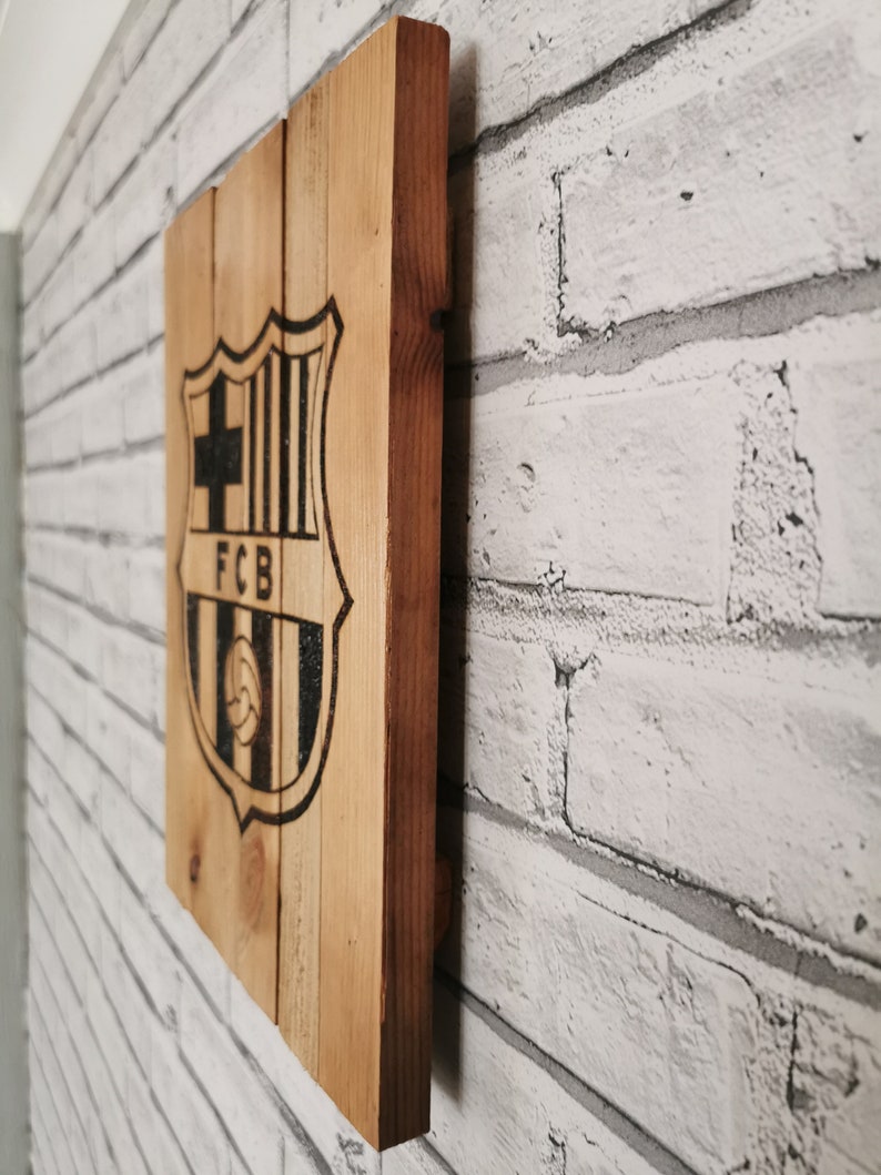 Barcelona FC, Wooden Wall Art, Football Fan Gift, Soccer Gift, Barca ...