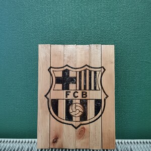 Barcelona FC, Wooden Wall Art, Football Fan Gift, Soccer Gift, Barca ...