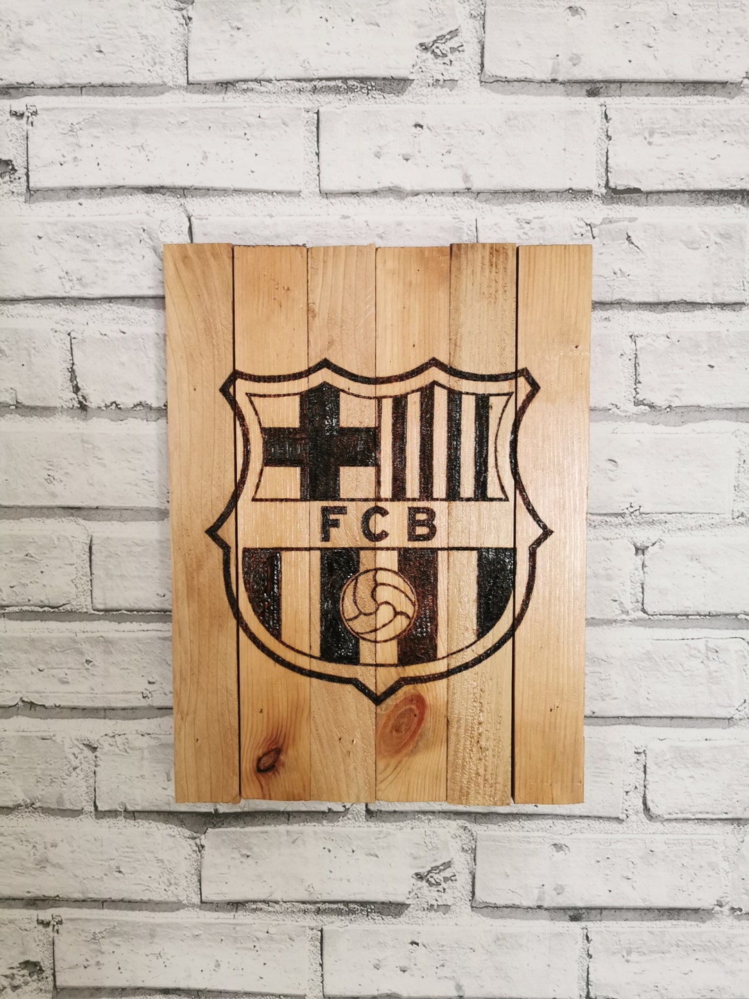 Barcelona FC, Wooden Wall Art, Football Fan Gift, Soccer Gift, Barca ...