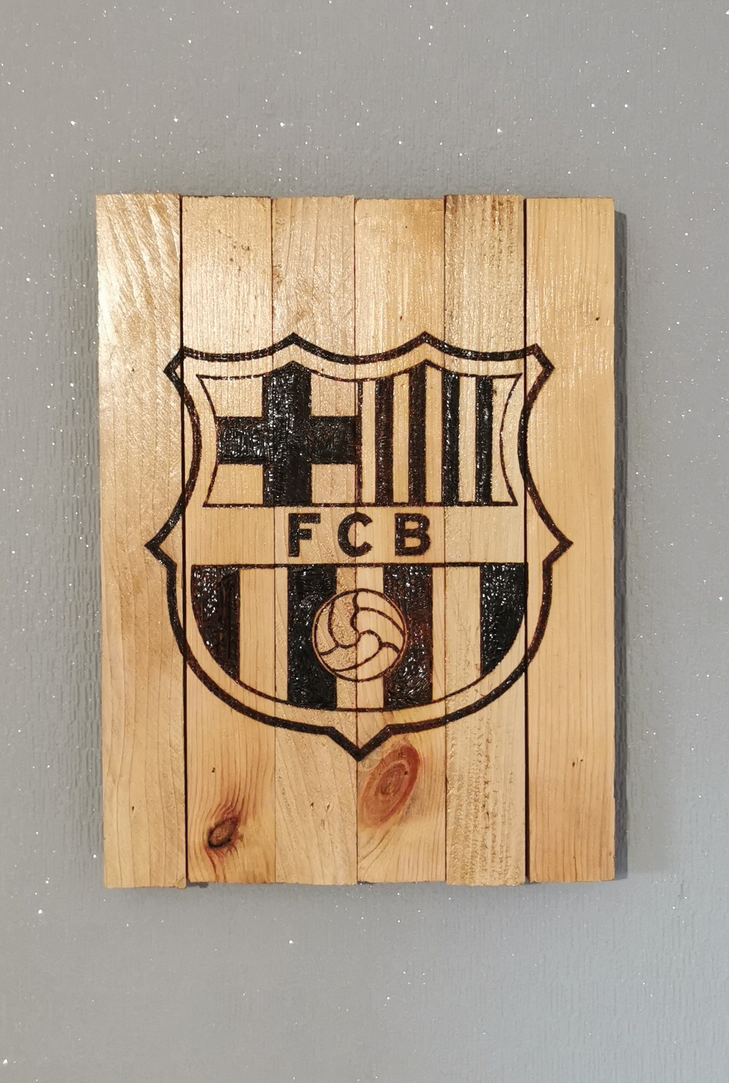 Barcelona FC, Wooden Wall Art, Football Fan Gift, Soccer Gift, Barca ...