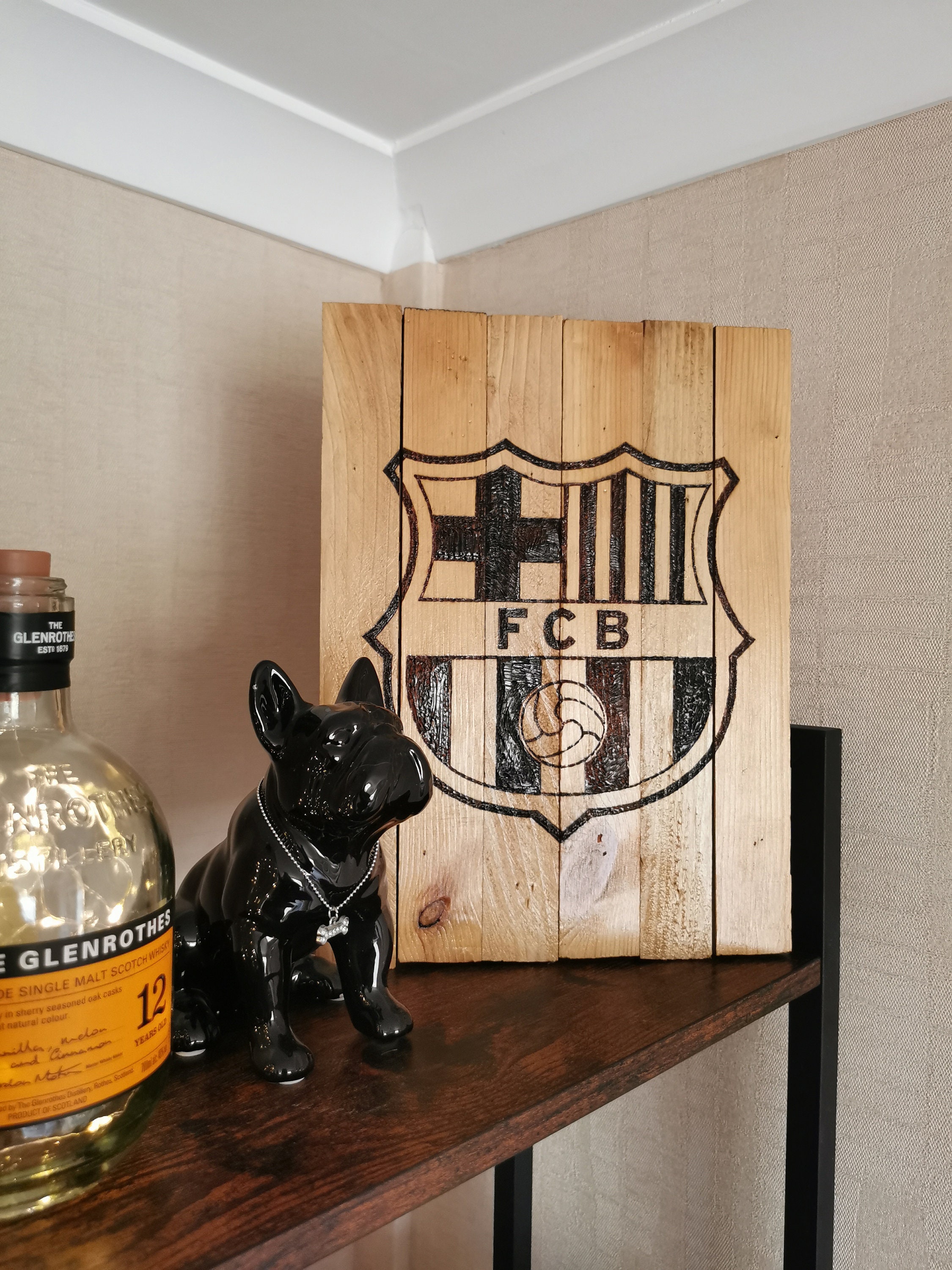 Barcelona FC, Wooden Wall Art, Football Fan Gift, Soccer Gift, Barca ...