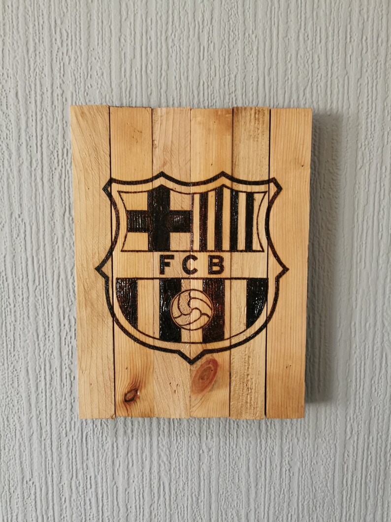 Barcelona FC, Wooden Wall Art, Football Fan Gift, Soccer Gift, Barca ...