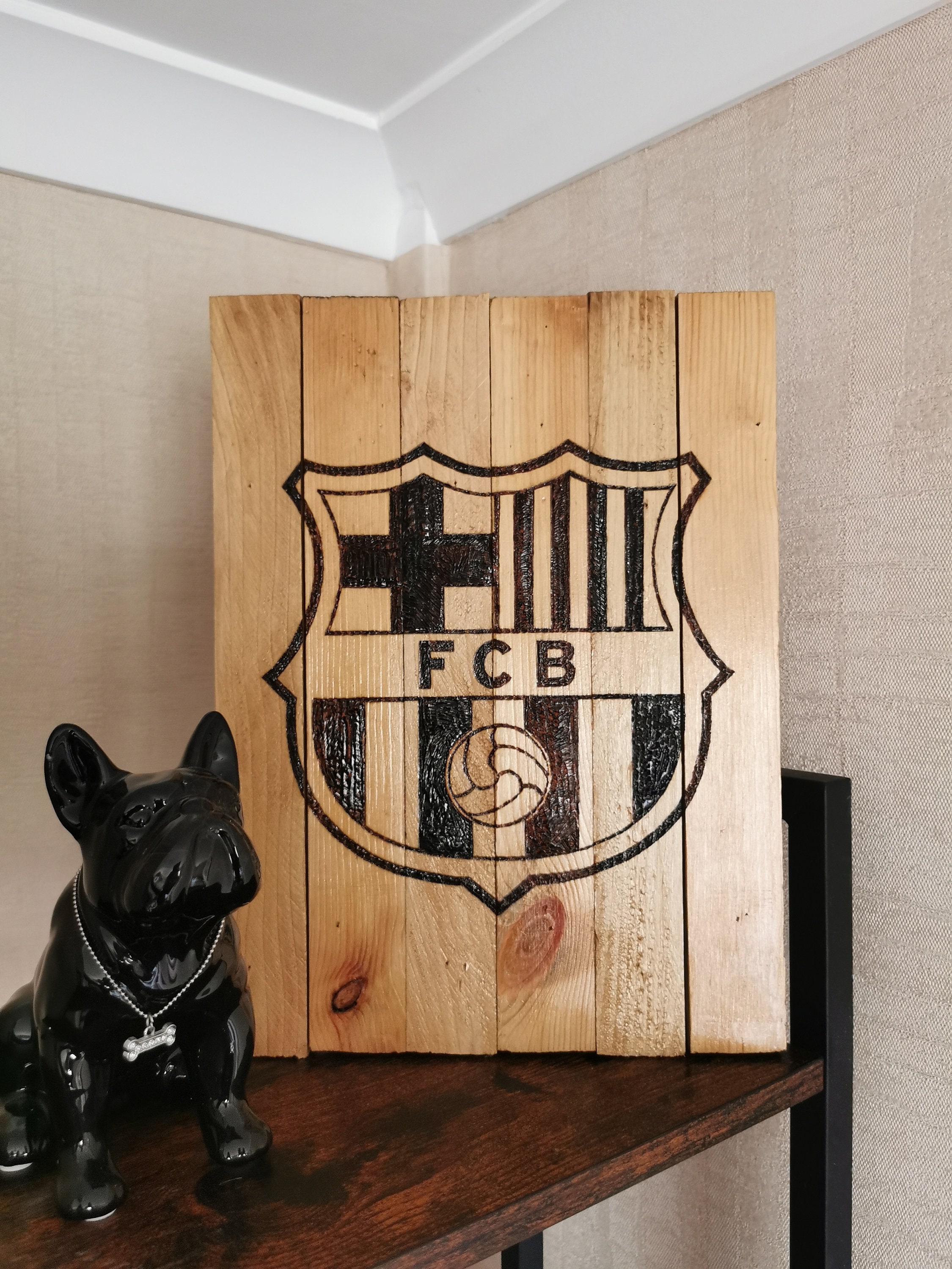 Barcelona FC, Wooden Wall Art, Football Fan Gift, Soccer Gift, Barca ...