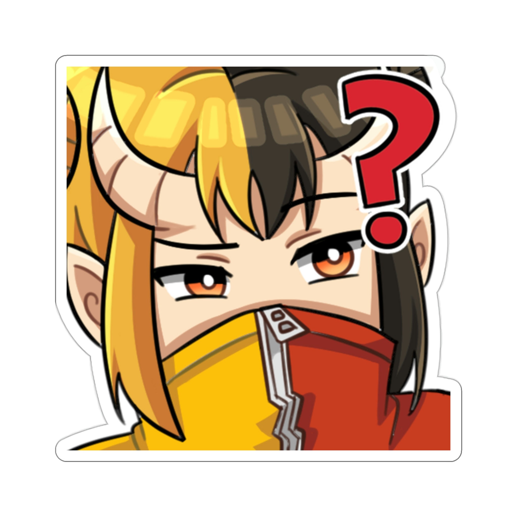 Die-cut "sai Confused" Waifu Stickers - Etsy