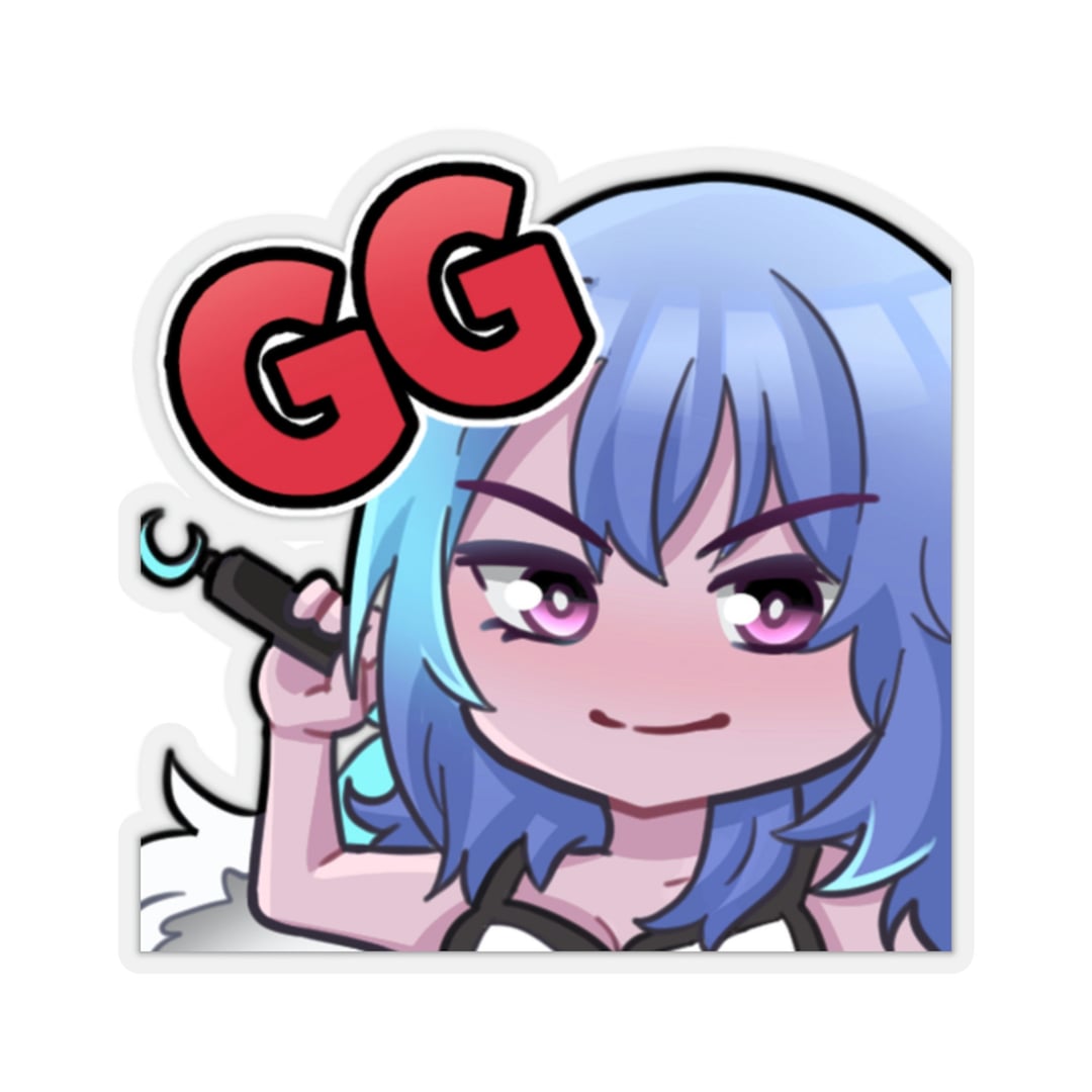 Kiss-cut "otohime Gg" Waifu Stickers - Etsy