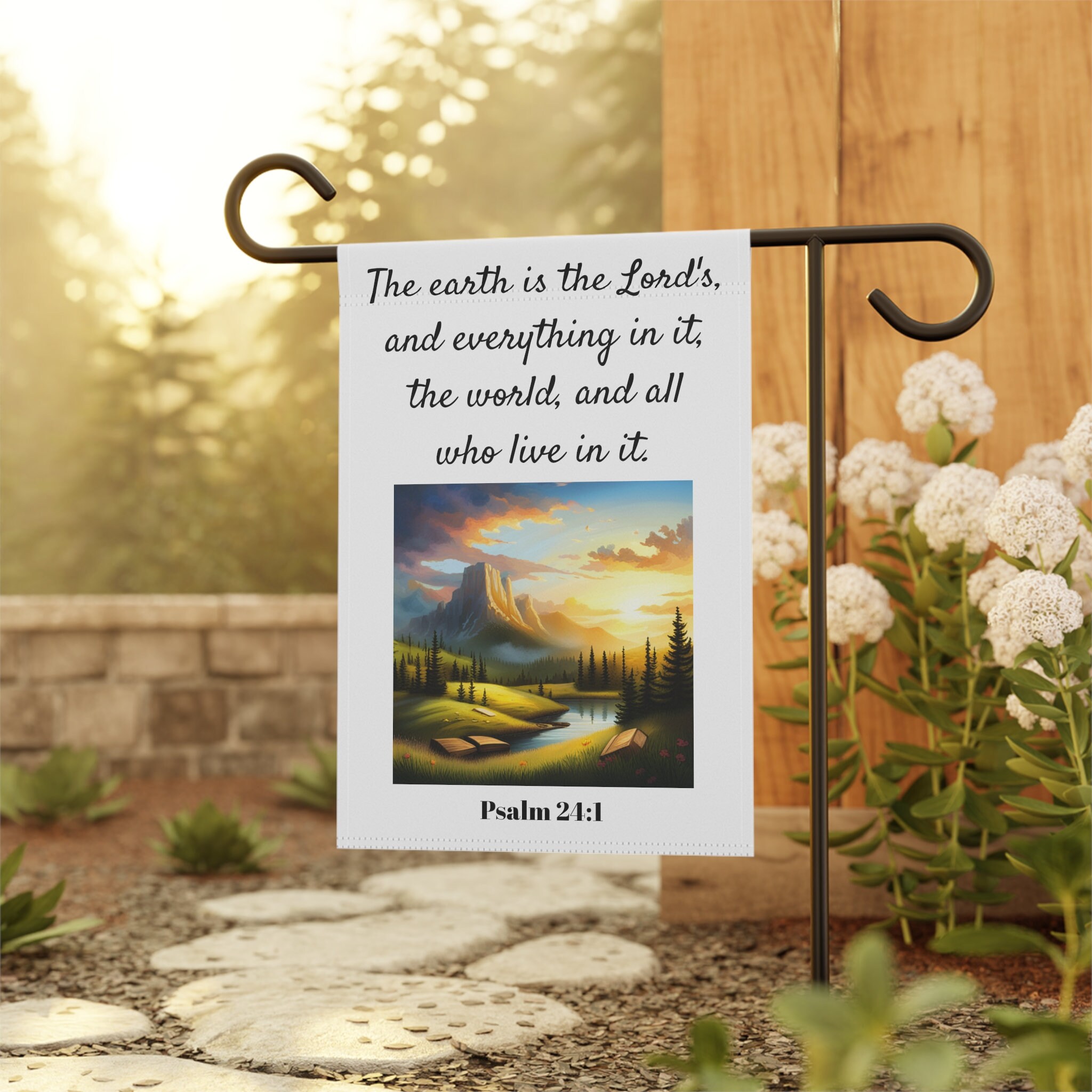 Biblical Inspiration Outdoor Garden Decoration the Earth is the Lord's ...