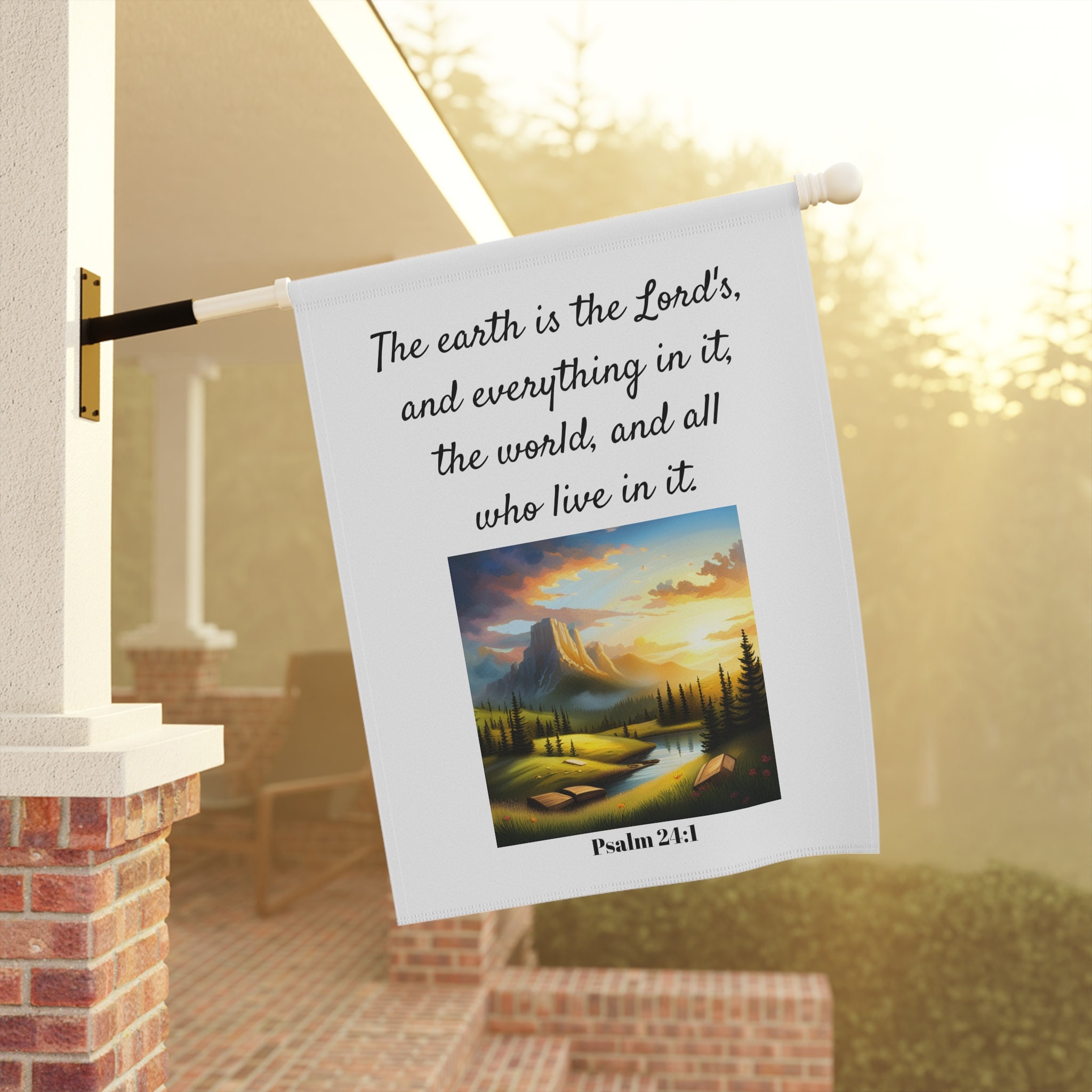 Biblical Inspiration Outdoor Garden Decoration the Earth is the Lord's ...