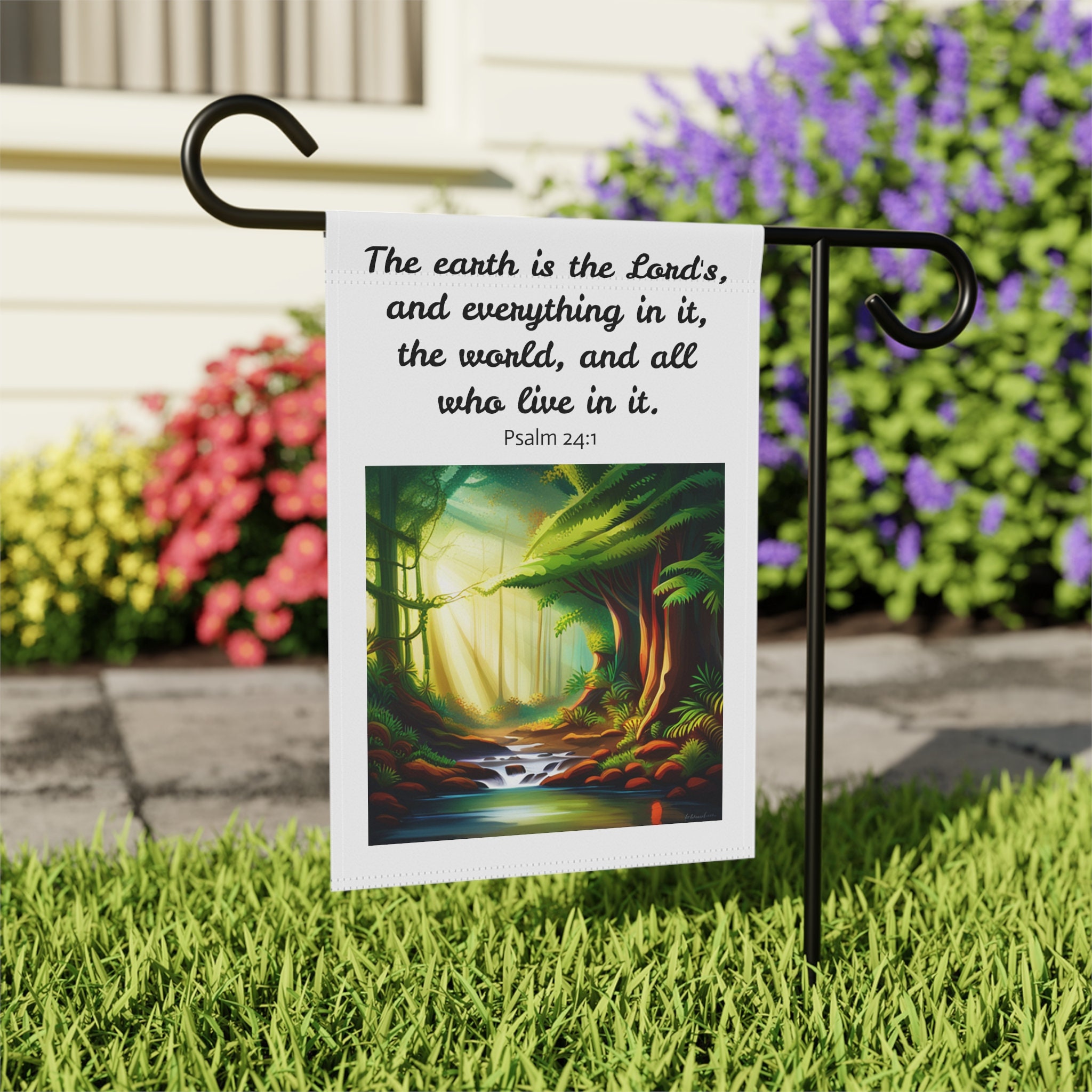 Biblical Inspiration Outdoor Garden Decoration the Earth is the Lord's ...