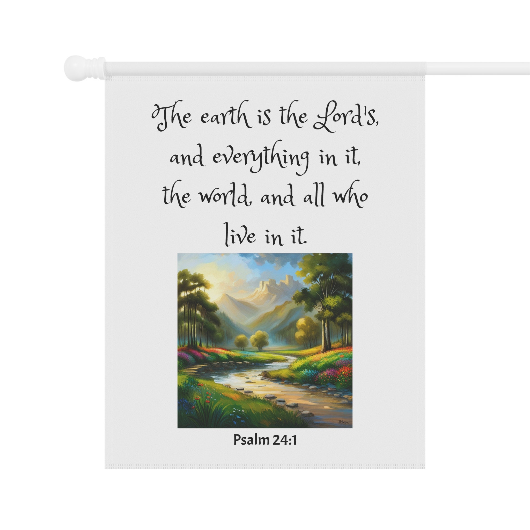 Biblical Inspiration Outdoor Garden Decoration the Earth is the Lord's ...